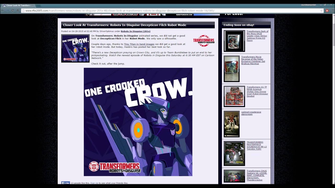 TF Media News #27: Decepticon Filch is arriving! - YouTube