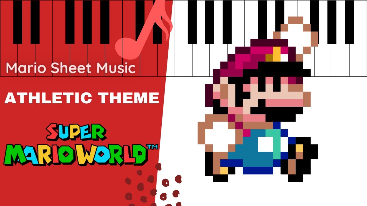 Athletic Theme - Super Mario World [Piano tutorial] - YouTube