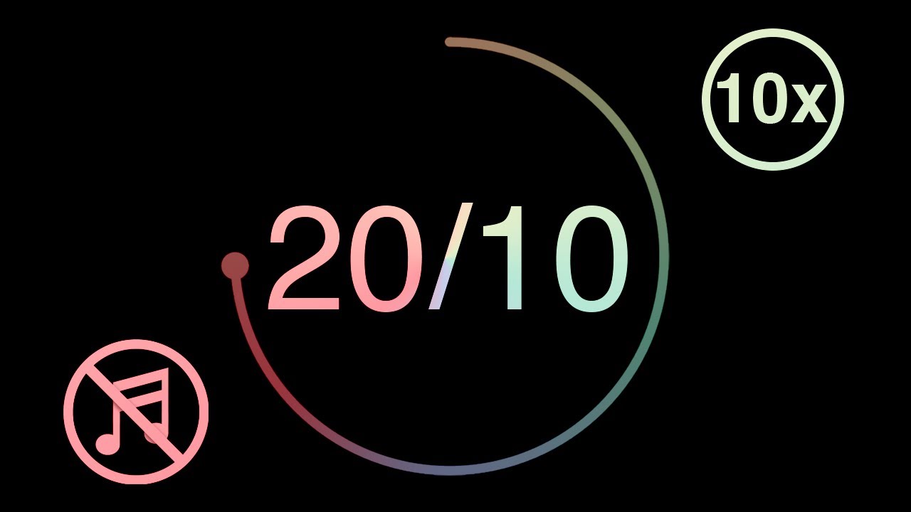 20/10 - 20 Minute Timer - 10 Minute Break - Pomodoro Countdown Timer ...