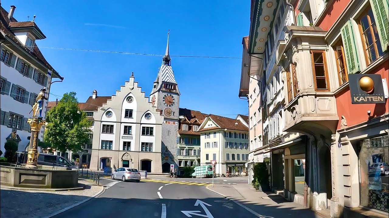 Zug, Switzerland🇨🇭Breathtaking Drive Through the City of Zug - YouTube