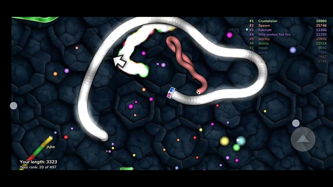I was a Biggest worm in the map until I'm keep turning into food for ...
