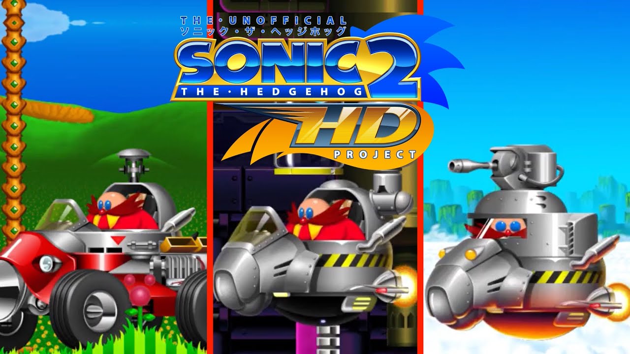 SONIC 2 HD (Demo) - All Bosses (As Sonic & Tails) - YouTube