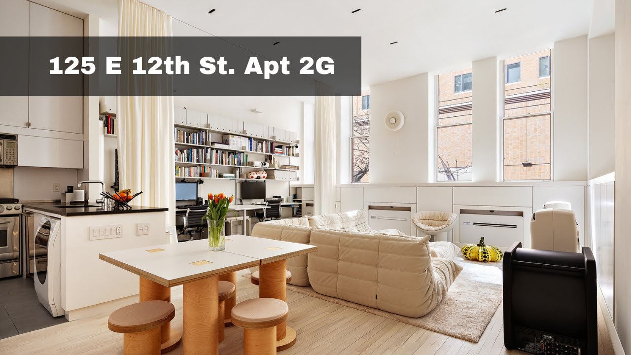 125 E 12th St. Apt 2G - Beautifully Customized Loft - YouTube