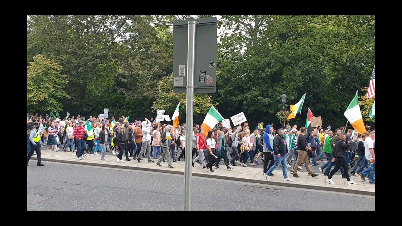 Dublin Freedom march sept 12th 2020 (3) choose 1080p setting for best ...