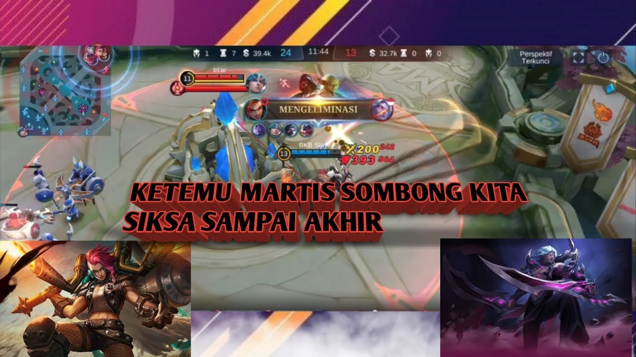 Gameplay HILDA 2023 Exp lane + Emblem & Build Tersakit | Lawan Martis ...