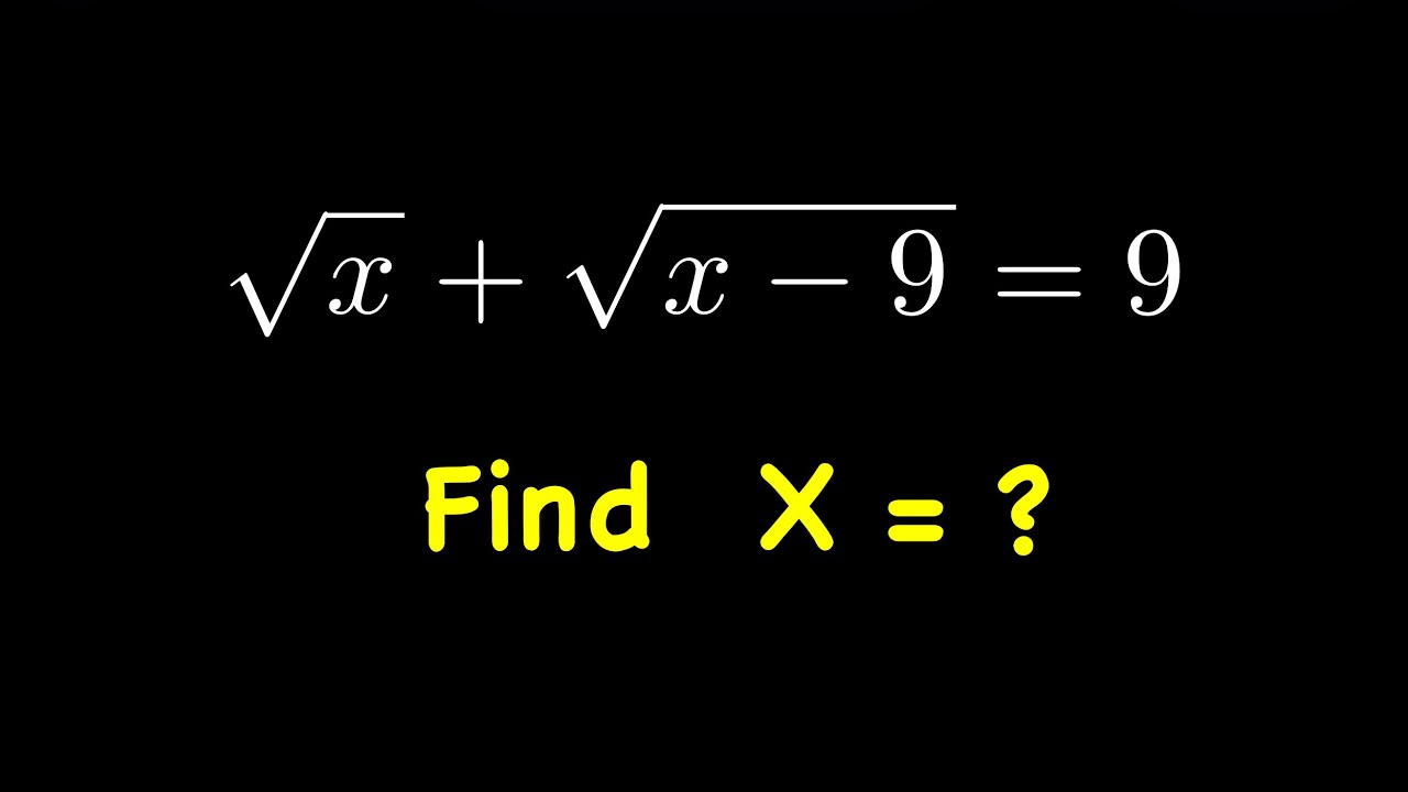 Math Olympiad question can you solve it - YouTube