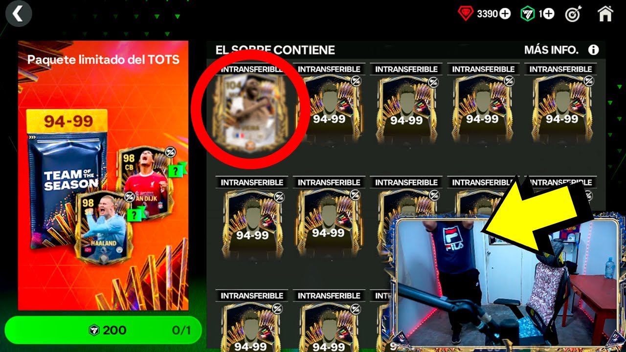 🥵 ABRO EL SOBRE de 200 FC POINTS Y SE ROMPE TODO en el FC Mobile *Me Sale TOTS 104 Asegurado ...