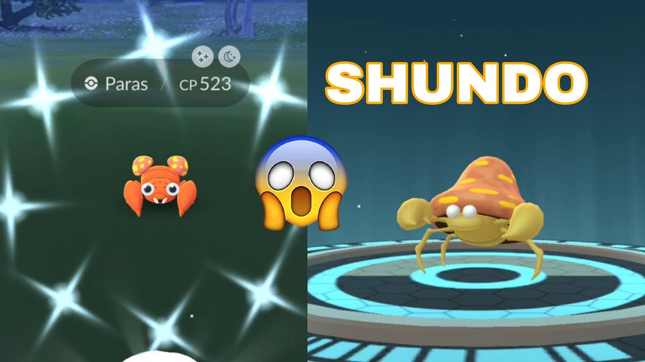 Catch and evolve shiny paras in pokemon go||shundo - YouTube
