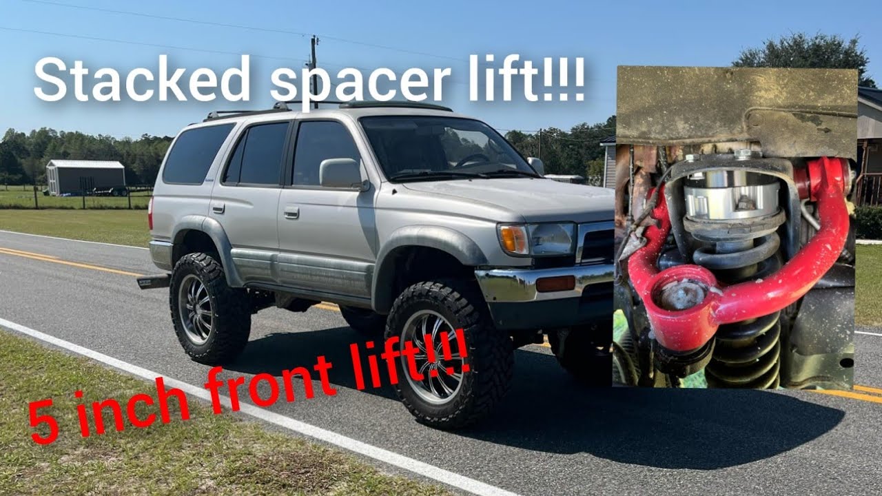 How to install and stack spacer lift on 3rd gen 4runner!! - YouTube