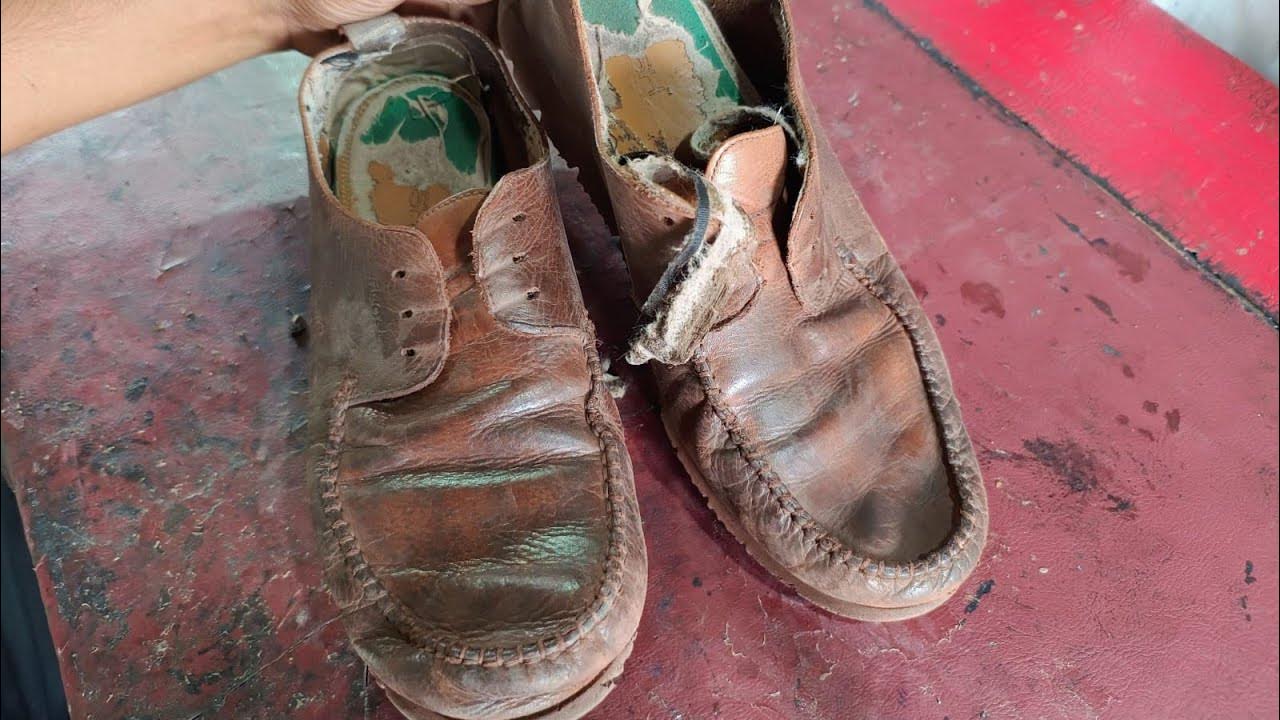 Premium quality leather shoe repair. Leather shoe repair - YouTube