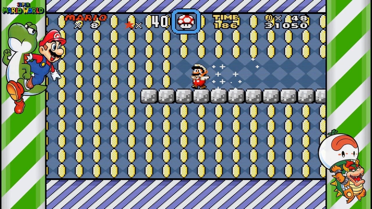 SNES - Super Mario World - 1990 - My Custom Overlay - YouTube
