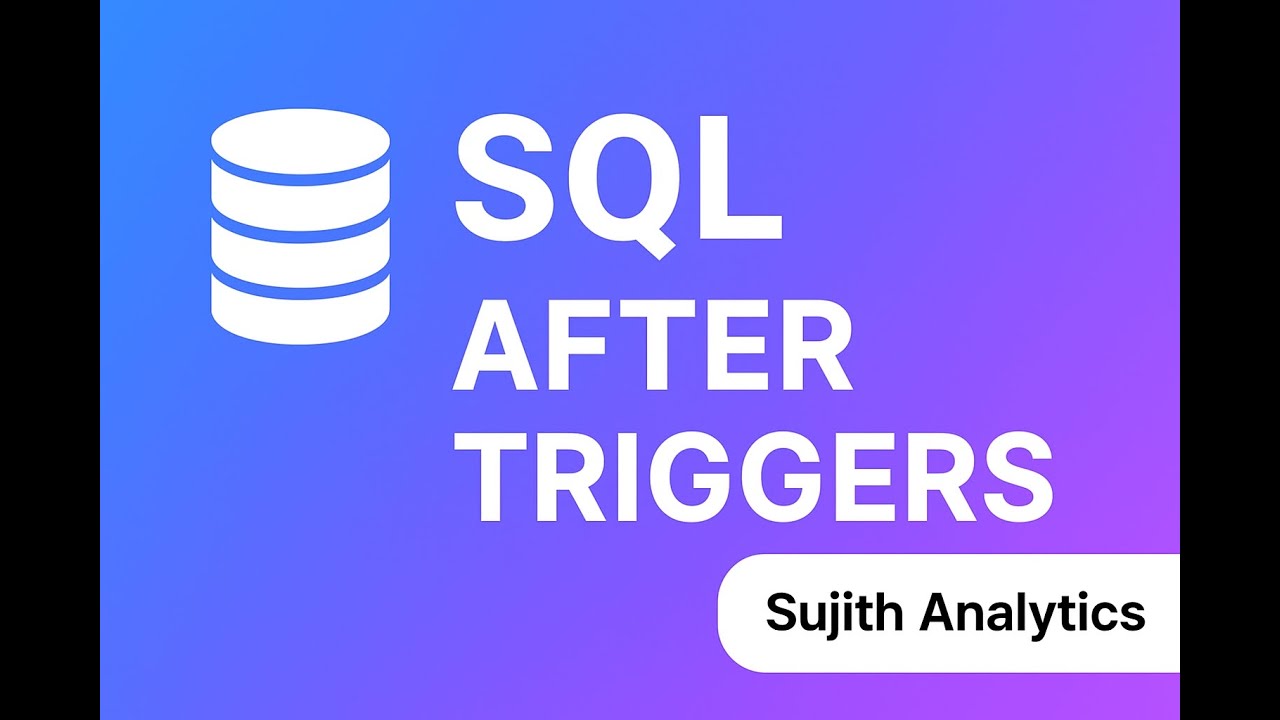 SQL Tutorials | Triggers part 1 - YouTube