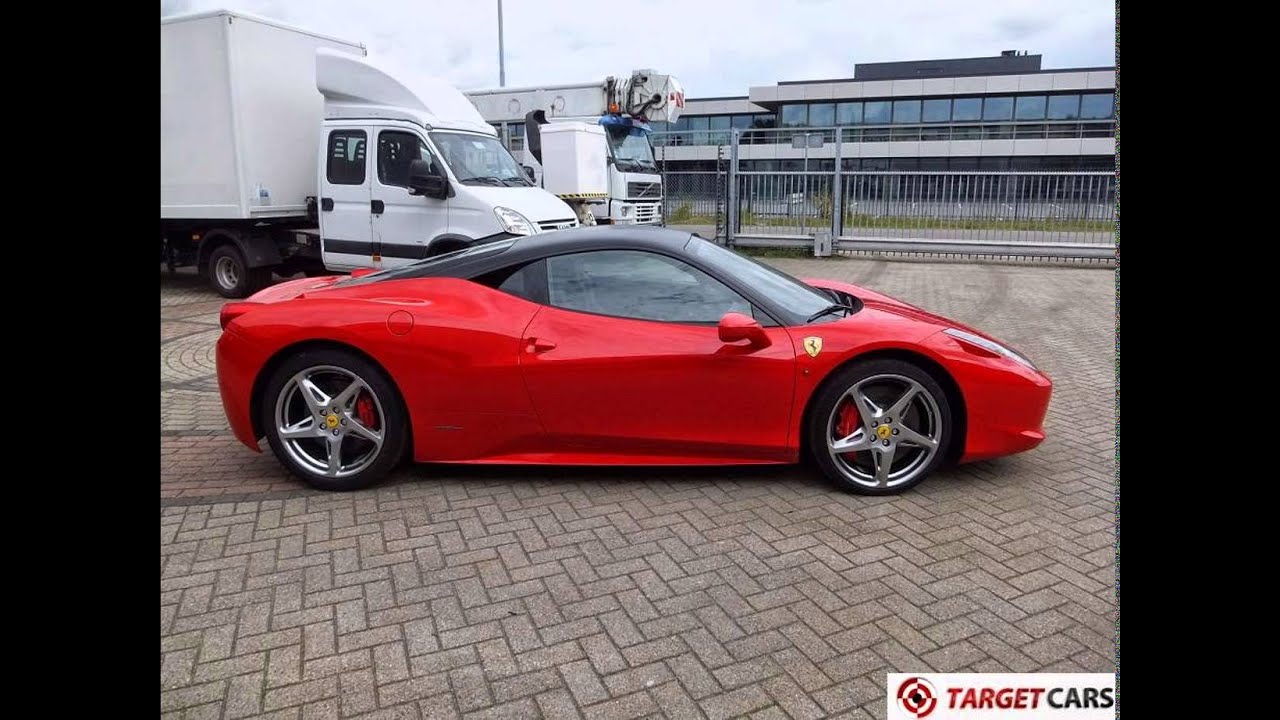 750702 FERRARI 458 ITALIA COUPE 570HP F1 04-2012 RED 18554KM LHD - YouTube