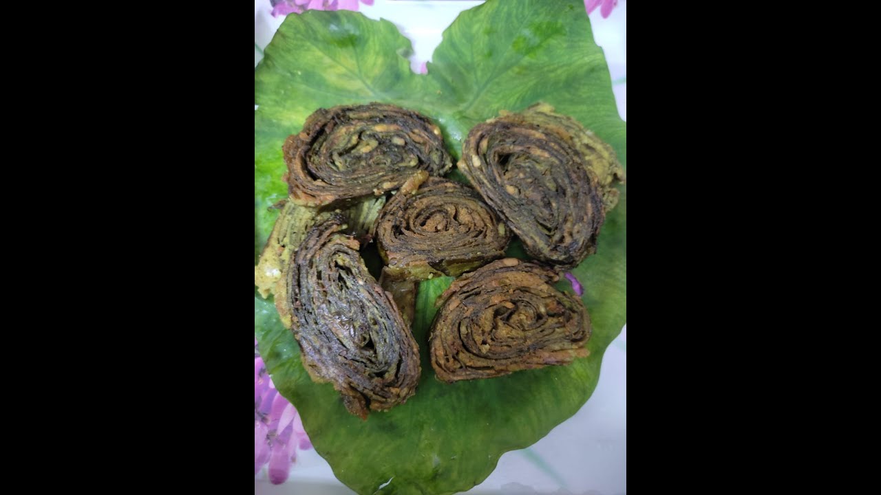 Colocasia (Arbi) Leaf Pakora—A Crispy Snack. - YouTube