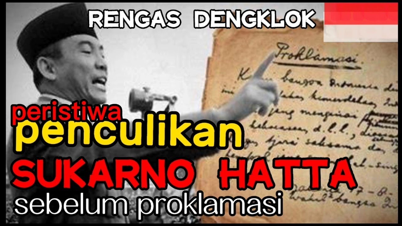 peristiwa penculikan sukarno dan hatta sebelum proklamasi. #sejarah #indonesia #info #fakta ...