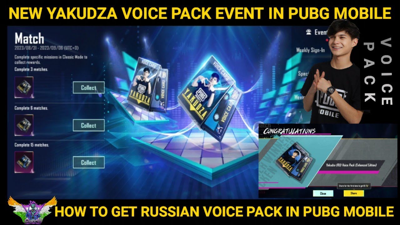 NEW YAKUDZA RU VOICE PACK EVENT IN PUBG MOBILE || HOW TO GET RUSSIAN ...
