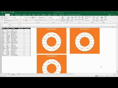 Create a Basic Seating Chart