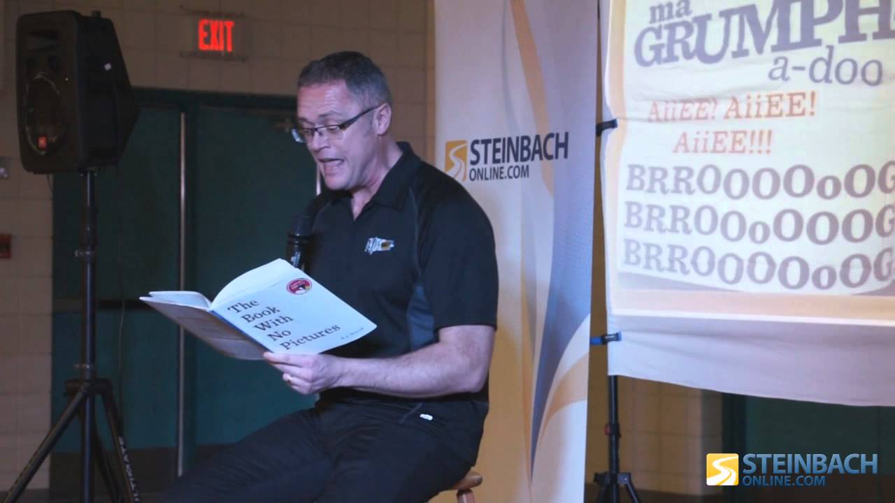 Corny Rempel reading THE BOOK WITH NO PICTURES - YouTube