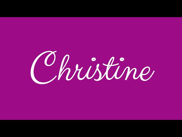 Christine Name Wallpaper
