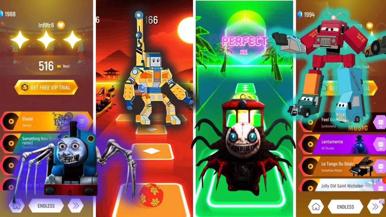 Choo Choo Charles vs Robot Sendy vs Monster Thomas vs Postman Robot EDM ...