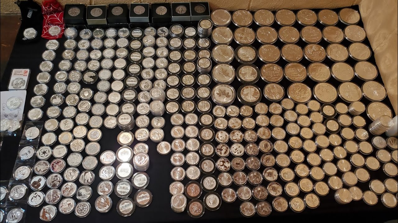 My entire silver collection part 2 = coins - YouTube