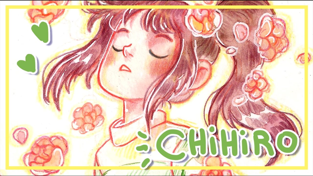 Watercolor Process - Chihiro and Flowers - YouTube