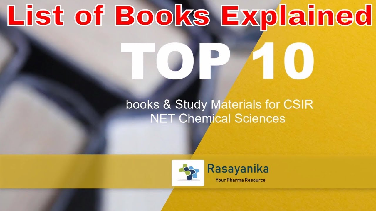 Top 10 CSIR NET Chemical Sciences Books - YouTube