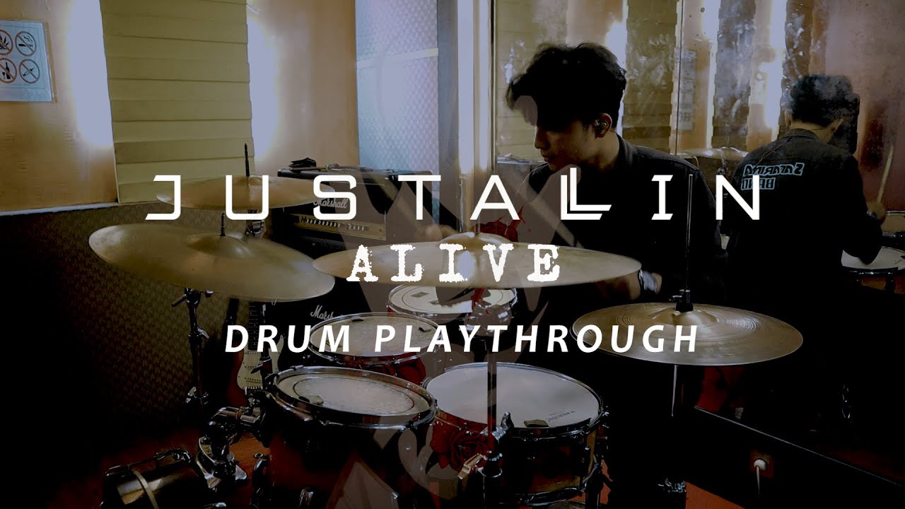 JUSTALLIN - ALIVE [Drum Playthrough] - Dito Majid - YouTube