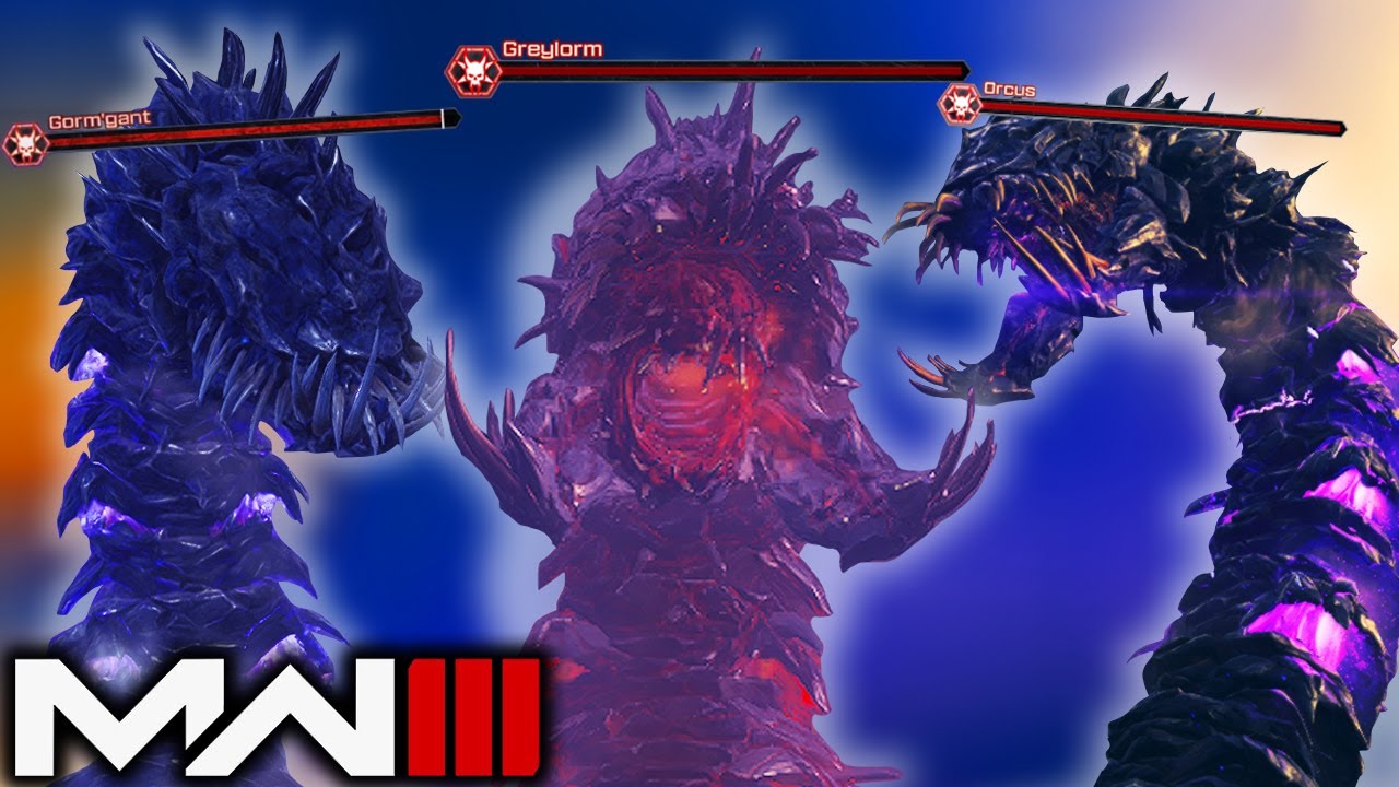 MW3 "ZOMBIES" HELPING ANYONE BEAT GREYLORM RED WORM BOSS FIGHT ...