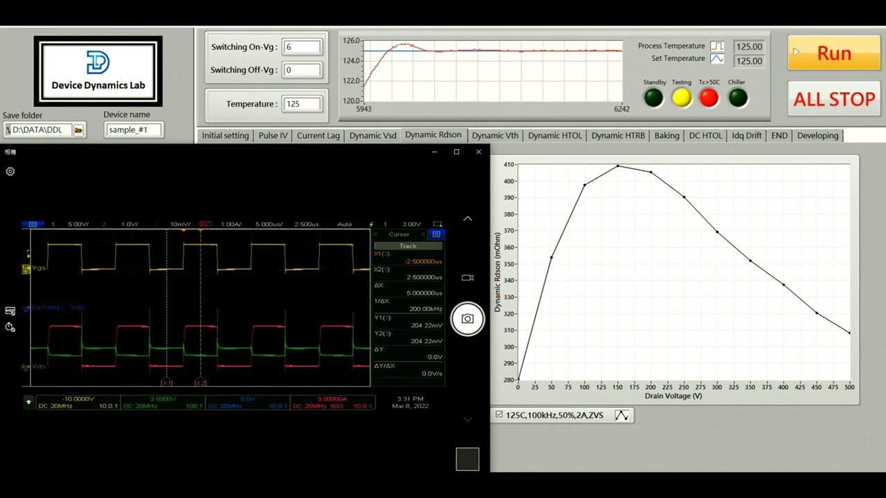 DDA8010 Dynamic Rdson demo - YouTube