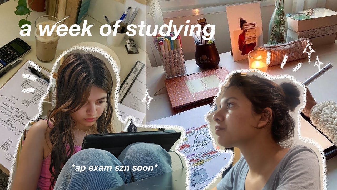 PRODUCTIVE STUDY VLOG | a week of studying in my life: school work ...