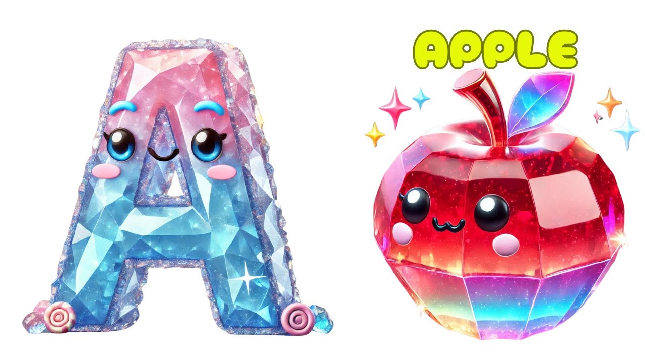 ABC Phonics Song (3D Crystal Sugar Candy - Style) | Fun Alphabet Song ...