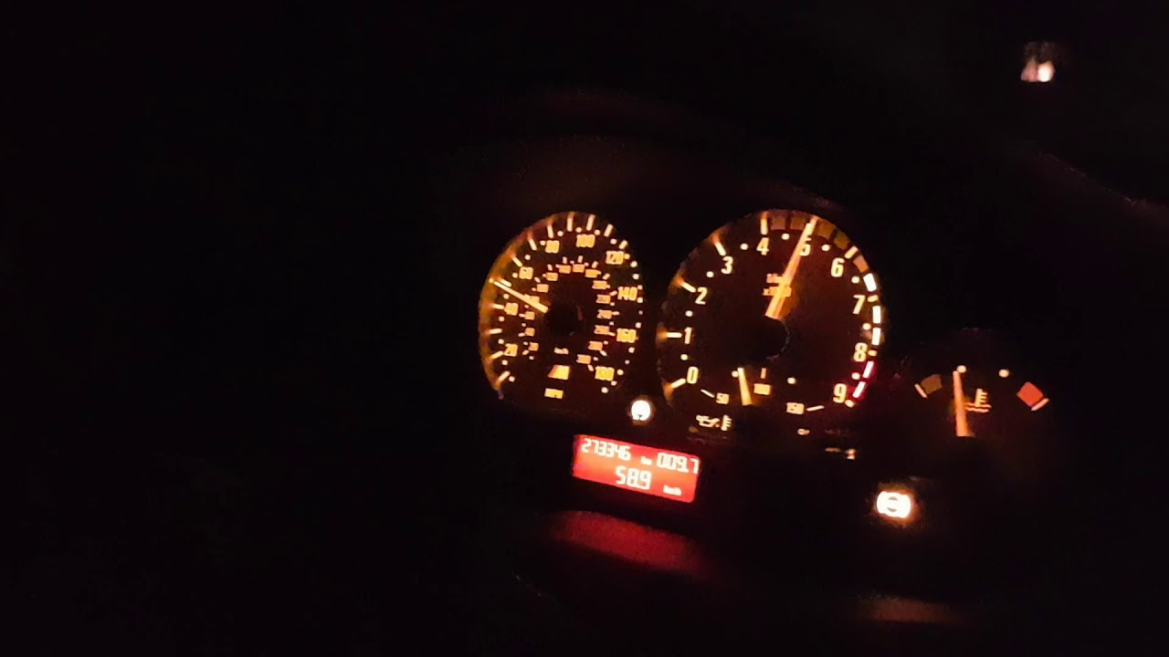 BMW E46 325i with M3 instrument cluster - YouTube