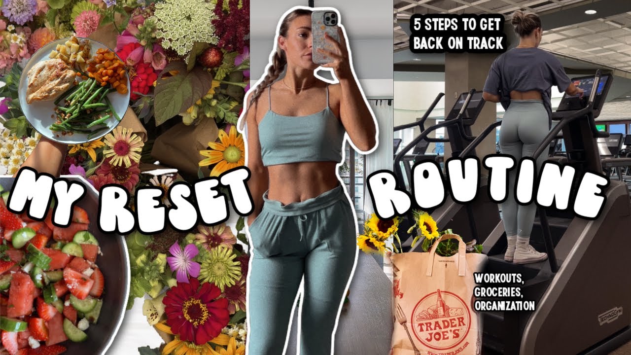 my reset routine | what i do after traveling & how to get back into a ...