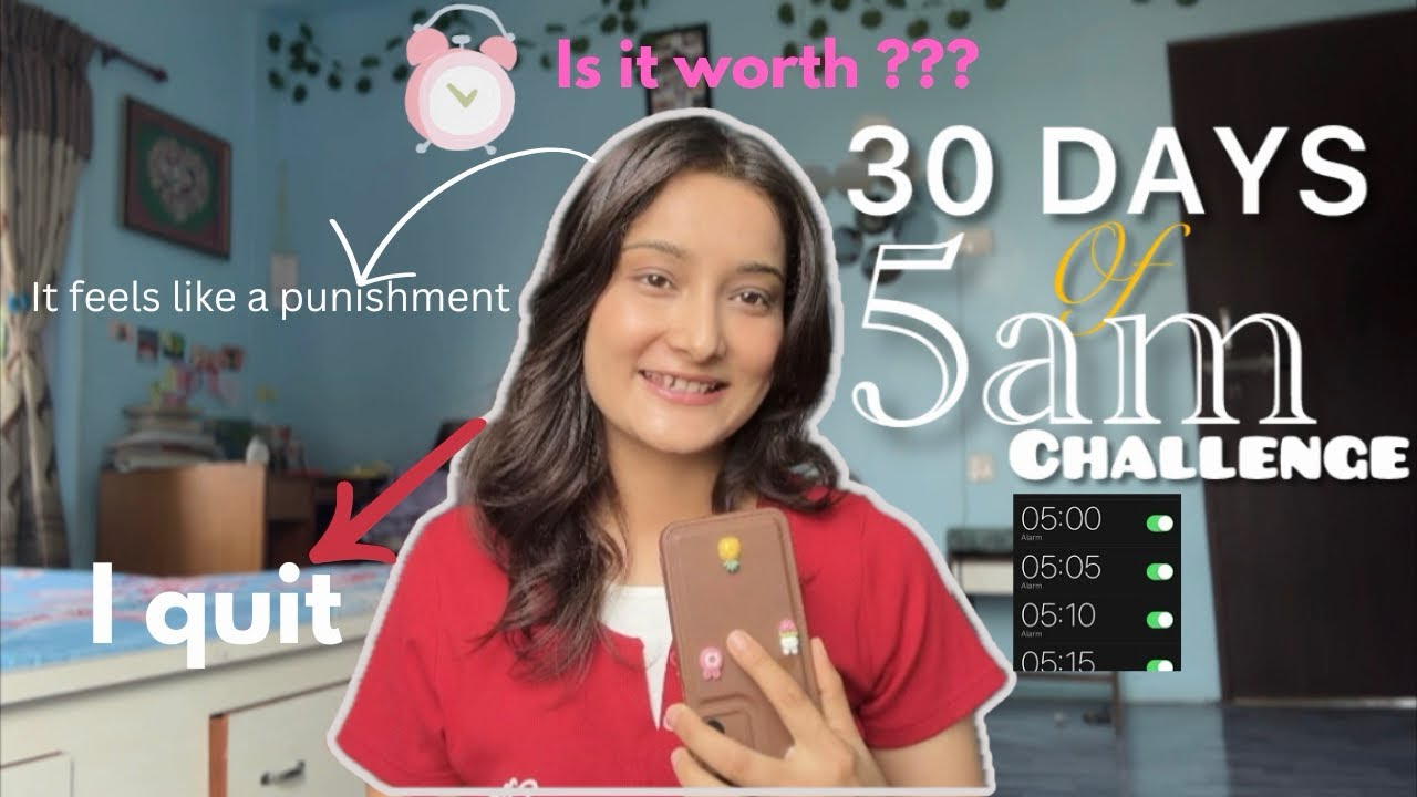 30 Days of Waking Up at 5 AM | Life-Changing Morning Challenge - YouTube