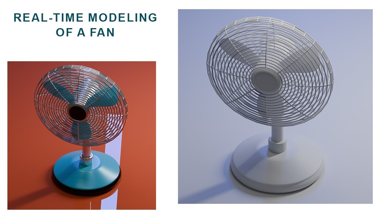 Full Real-Time 3D Desk Fan Modeling in Blender – Step by Step - YouTube