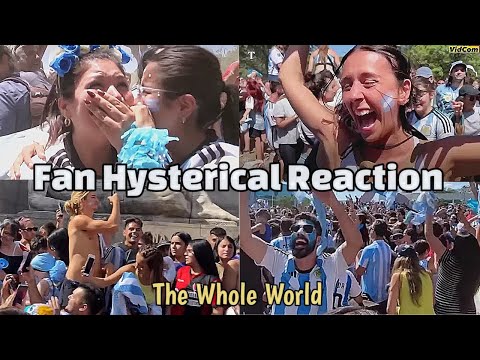 Fans Crazy Reactions Argentina Winning World Cup 2022 | Argentina Fans Euphoria Celebration.