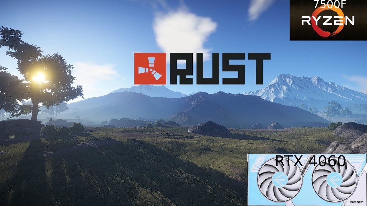 Rust - Ryzen 5 7500F + RTX 4060 - Low Settings (Сервер на 600 Игроков ...