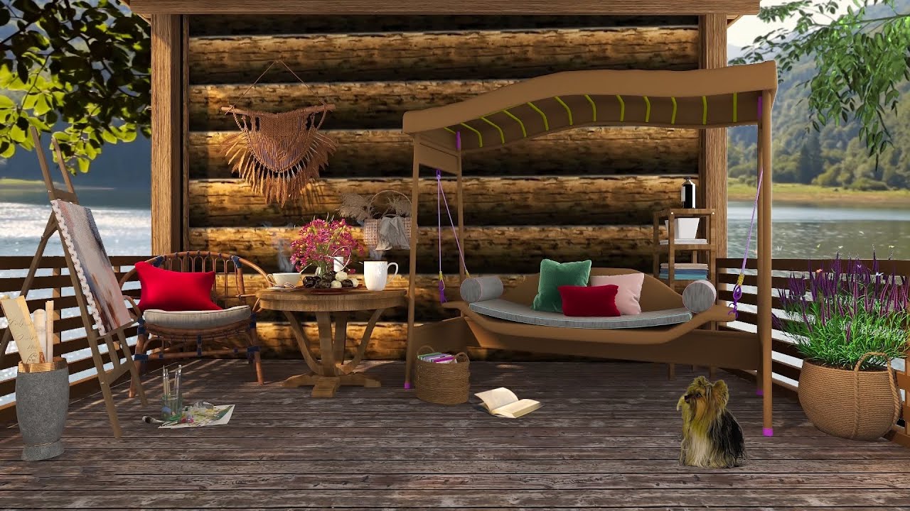 Cozy Spring Lake Ambience with Relaxing Forest Birdsong and Lakeshore ...