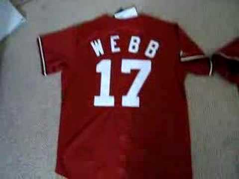 Arizona Diamondbacks Brandon Webb Majestic Replica Jersey - YouTube