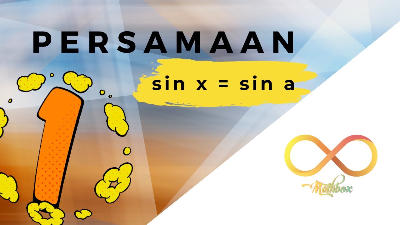 sin x = sin alfa | Persamaan Trigonometri - YouTube
