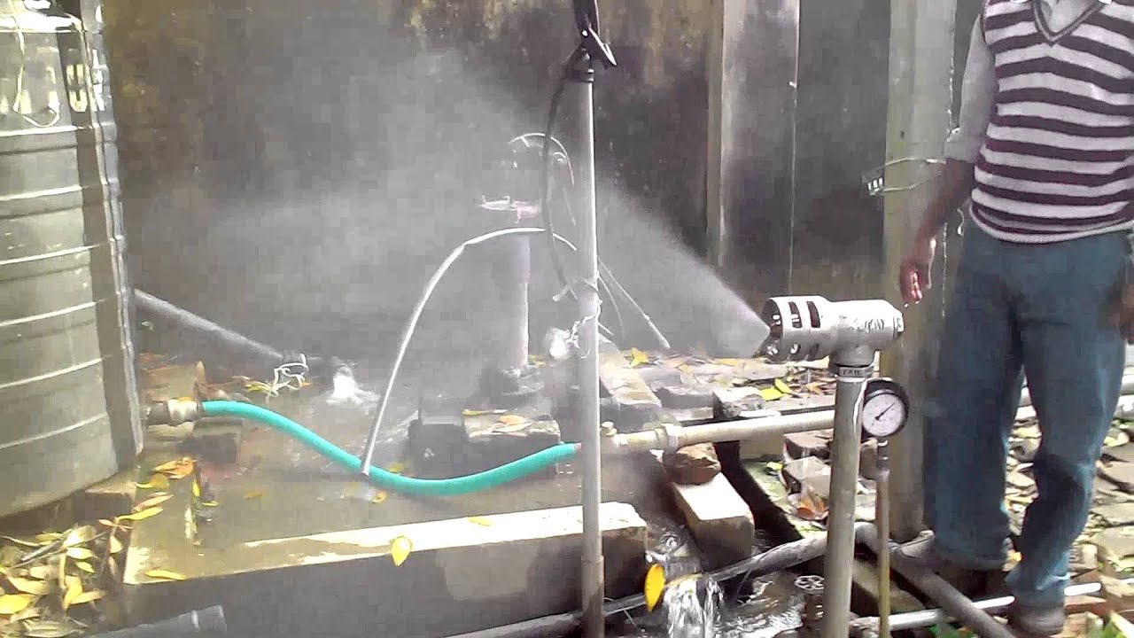 Dry fog dust suppression hooded fine spray nozzle - YouTube