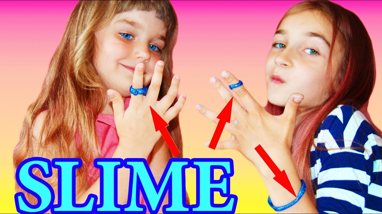 DIY SLIME BRACELET and RING! How to make 3 Types of Slime Challenge ...