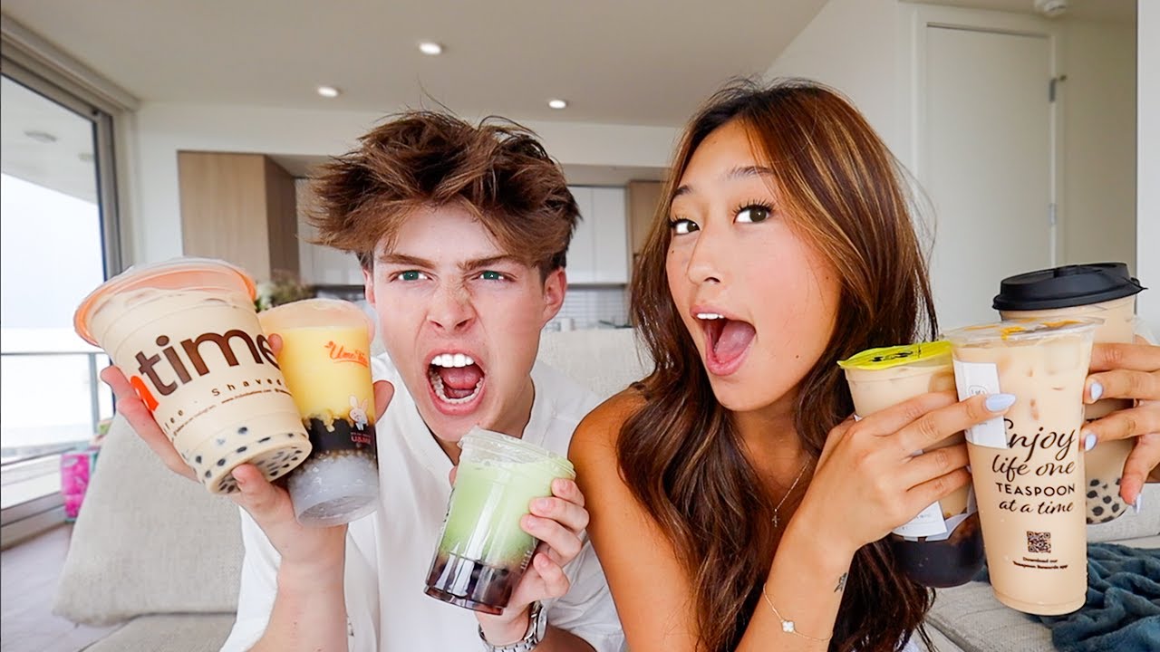 rating EVERY boba place we could find - YouTube