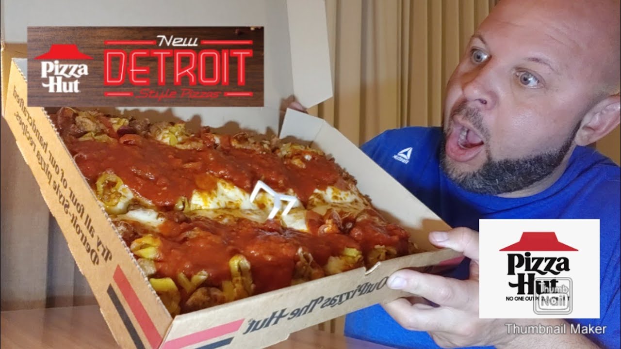 Pizza Hut's Detroit Style Pizza Review! - YouTube