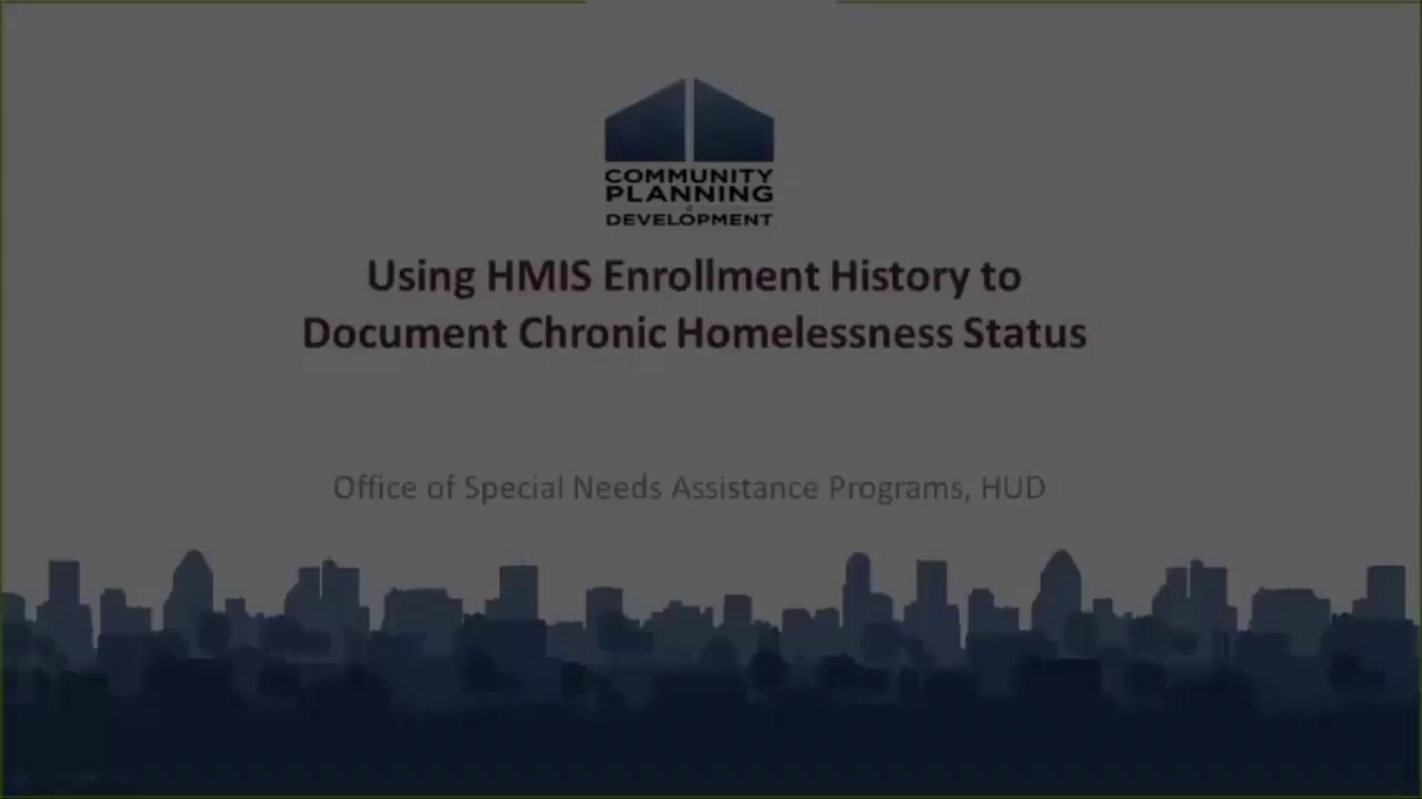 Using HMIS to Document a Client's Chronic Homeless Status for ...