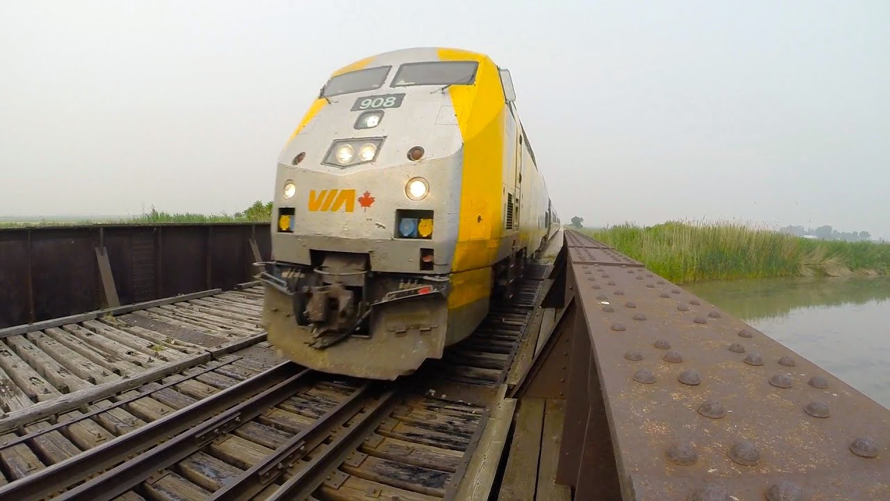 VIA RAIL Train 72 Eastbound - 140km/hr - Chatham Subdivision 06/28/2023 ...
