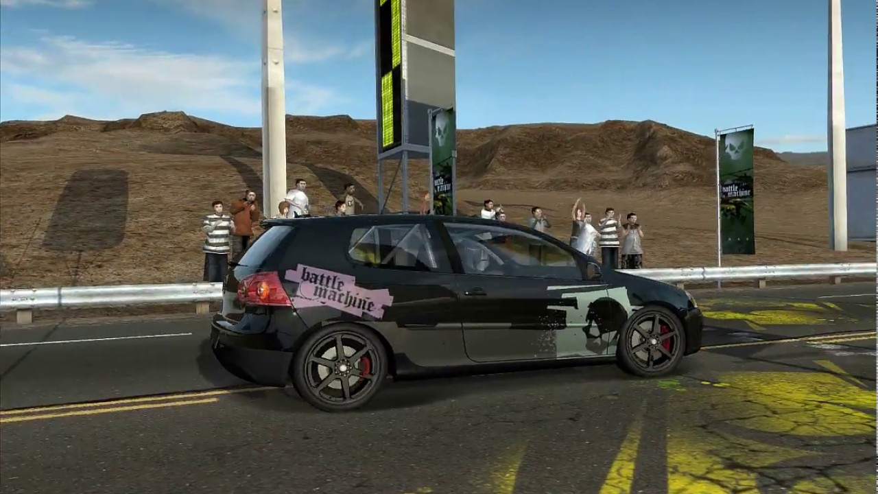 NFS ProStreet - VW Golf GTI 200HP Challenge NEVADA TIME ATTACK - YouTube