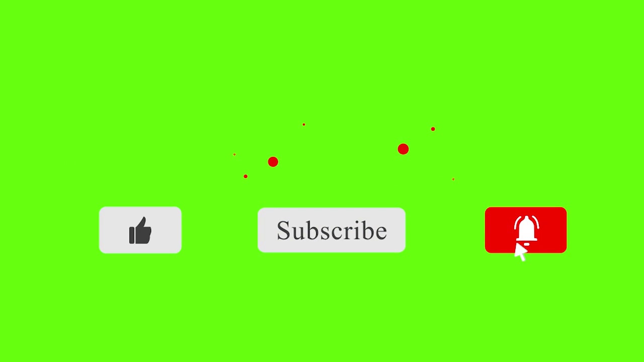 Like And Subscribe Bell icon Green Screen - YouTube