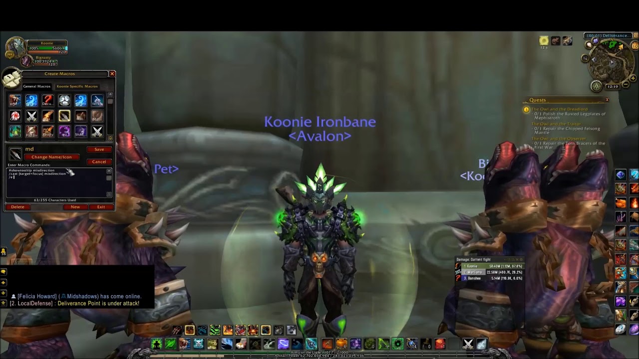 Hunter Talks Misdirection Macro - YouTube